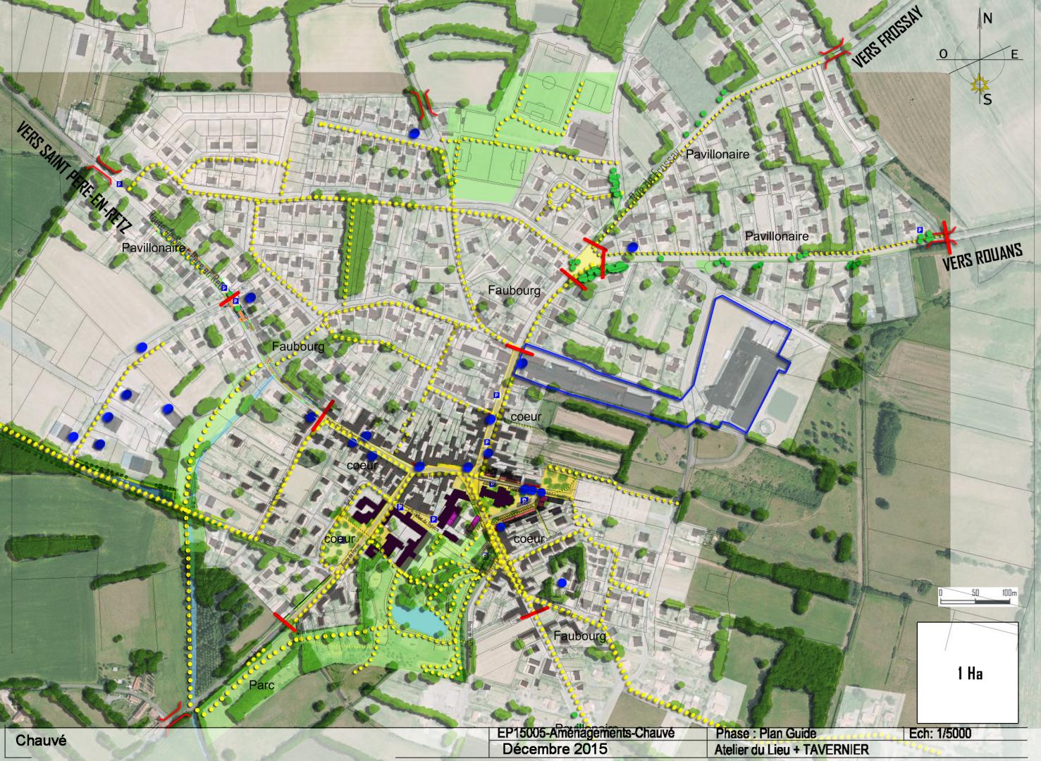 ETUDE URBAINE - Plan guide - Chauvé (44) - Atelier du Lieu