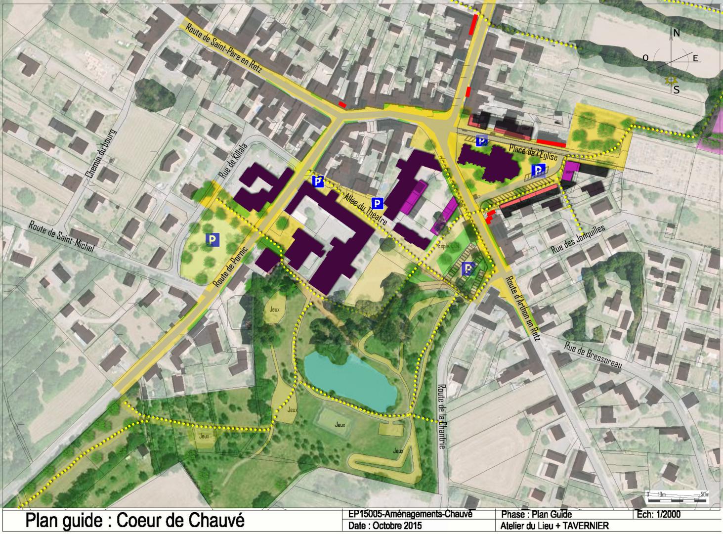ETUDE URBAINE - Plan guide - Chauvé (44) - Atelier du Lieu